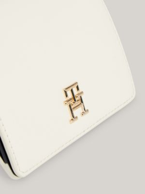 Chic Th Monogram Medium Bifold Wallet Beige Tommy Hilfiger