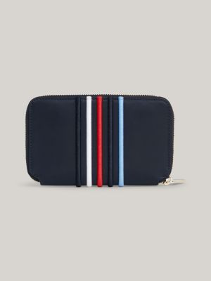 Signature Zip Around Wallet Blue Tommy Hilfiger
