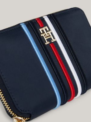 Signature Zip Around Wallet Blue Tommy Hilfiger