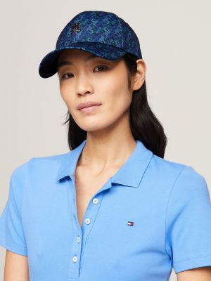 Th Monogram Print Baseball Cap Blue Tommy Hilfiger