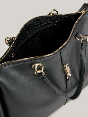 Handtas Met Th Monogrampaardenbit Zwart Tommy Hilfiger