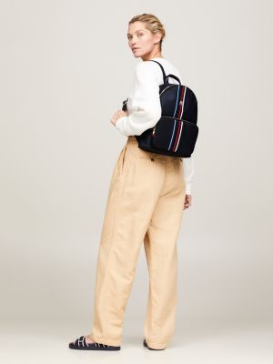 Signature Th Monogram Small Dome Backpack Blue Tommy Hilfiger
