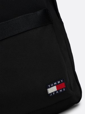 Essential Repeat Logo Dome Backpack Black Tommy Hilfiger