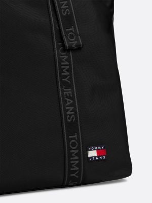 Essential Repeat Logo Tote Black Tommy Hilfiger