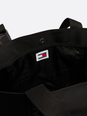 Essential Repeat Logo Tote Black Tommy Hilfiger