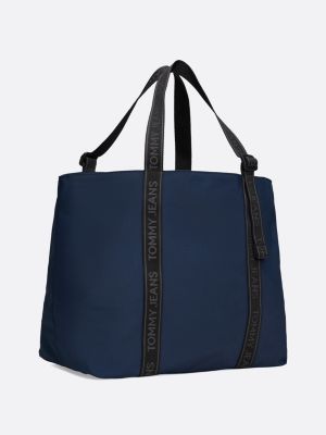 Essential Repeat Logo Tote Blue Tommy Hilfiger