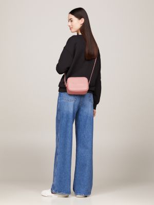 Essential Embossed Logo Camera Bag | Pink | Tommy Hilfiger