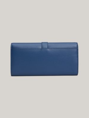 Heritage Trifold Flap Large Wallet Blue Tommy Hilfiger
