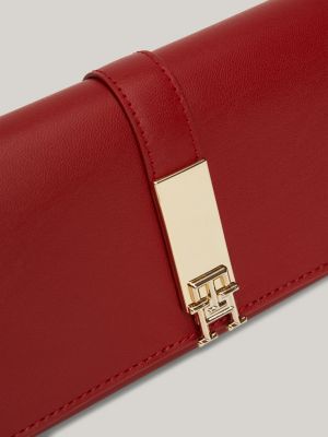 Heritage Trifold Flap Large Wallet Red Tommy Hilfiger