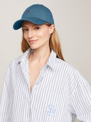 Th Monogram Plaque Baseball Cap Blue Tommy Hilfiger