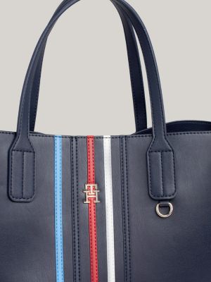 Iconic Satchel Mit Branding Blau Tommy Hilfiger
