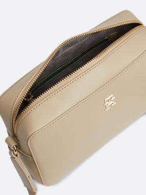 Hilfiger Monotype Camera Bag Beige Tommy Hilfiger