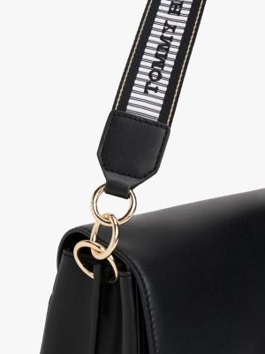 Webbing Logo Strap Shoulder Bag Black Tommy Hilfiger