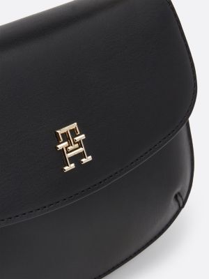 Chic Push Lock Crossover Bag Black Tommy Hilfiger