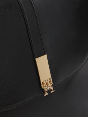 Heritage Th Monogram Flap Backpack Black Tommy Hilfiger