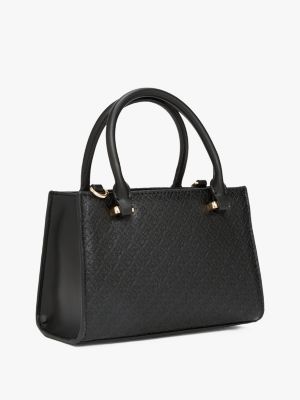 Shopper Met Th Monogram En Reliëf Zwart Tommy Hilfiger