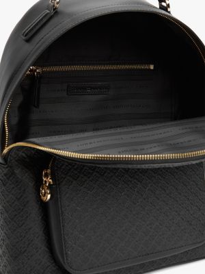 TH Monogram Debossed Dome Backpack | Black | Tommy Hilfiger