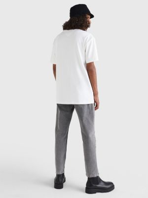 T Shirt Mit Color Block Design Und Logo Weiß Tommy Hilfiger