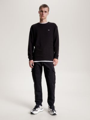 Essential Classic Fit Langarmshirt Schwarz Tommy Hilfiger