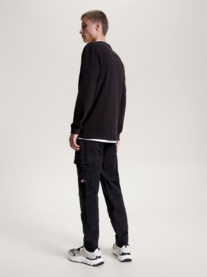 Essential Classic Fit Langarmshirt Schwarz Tommy Hilfiger