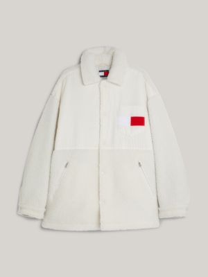 Teddy Coach Jacket | BEIGE | Tommy Hilfiger