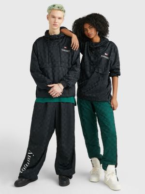 Checkerboard Popover Track Jacket | BLACK | Tommy Hilfiger