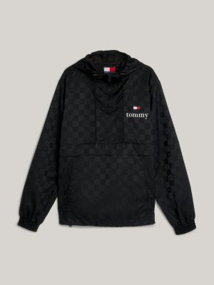 Checkerboard Popover Track Jacket | BLACK | Tommy Hilfiger