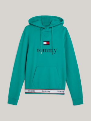 Dual Gender Repeat Logo Hoody | GREEN | Tommy Hilfiger