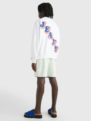College Boxy Fit Sweatshirt White Tommy Hilfiger