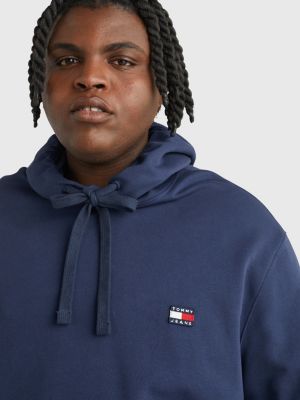 Sudadera Plus Con Capucha Y Parche Pequeño Azul Tommy Hilfiger