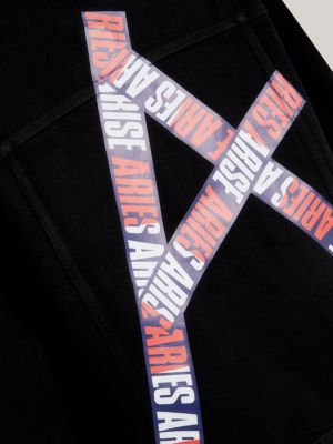 Tommy Jeans X Aries Tape Denim Jacket Grey Tommy Hilfiger