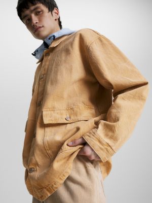 Chaqueta Oversize De Estilo Worker Beige Tommy Hilfiger