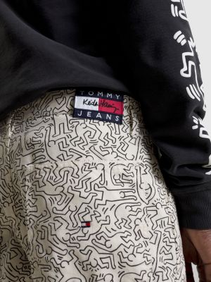 Tommy X Keith Haring Skater Hose Mit Dancing Man Print Weiß Tommy