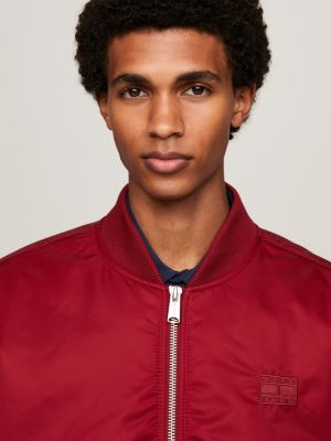 Wattierte Oversized Fit Bomberjacke Rot Tommy Hilfiger