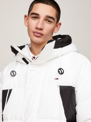 Oversized Fit Puffer Parka Weiß Tommy Hilfiger