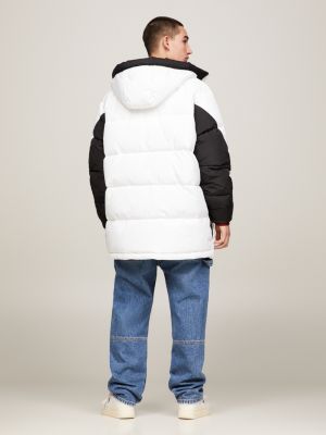 Oversized Fit Puffer Parka Weiß Tommy Hilfiger