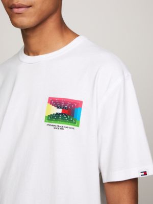 T Shirt Met Logo Op De Achterkant Wit Tommy Hilfiger