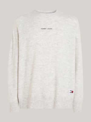 Classics Trui Met Logo Grijs Tommy Hilfiger