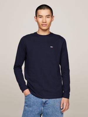 2er Pack Extra Slim Fit Langarmshirts Schwarz Tommy Hilfiger
