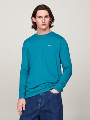 2er Pack Extra Slim Fit Langarmshirts Blau Tommy Hilfiger