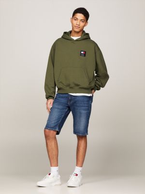 Classics Back Logo Boxy Fit Hoody | Green | Tommy Hilfiger