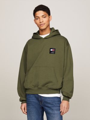 Classics Back Logo Boxy Fit Hoody | Green | Tommy Hilfiger