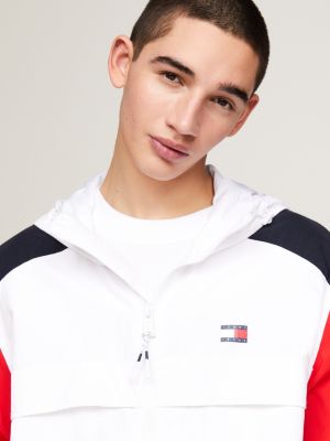 Chicago Windjacke In Color Block Weiß Tommy Hilfiger