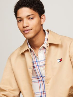 Badge Coach Jacket | Beige | Tommy Hilfiger