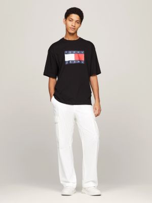 Pantalón Cargo Aiden De Corte Holgado Blanco Tommy Hilfiger