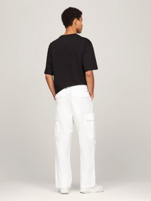 Pantalón Cargo Aiden De Corte Holgado Blanco Tommy Hilfiger
