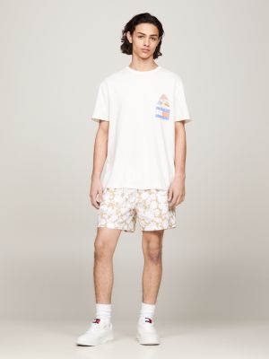 T Shirt Met Logographic Op De Achterkant Wit Tommy Hilfiger