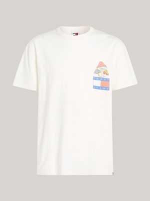 T Shirt Met Logographic Op De Achterkant Wit Tommy Hilfiger