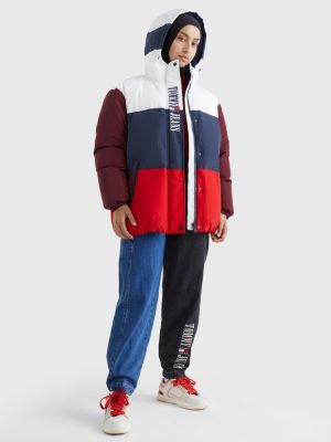 Archive Colour Blocked Puffer Jacket White Tommy Hilfiger