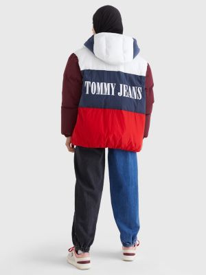 Archive Colour Blocked Puffer Jacket White Tommy Hilfiger